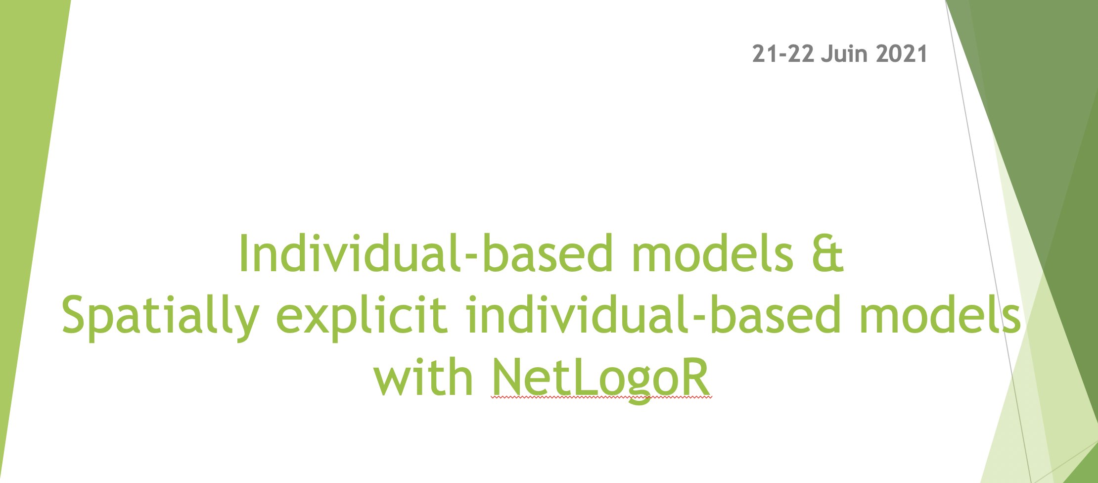 Workshop on individual-based models with R | Olivier Gimenez
