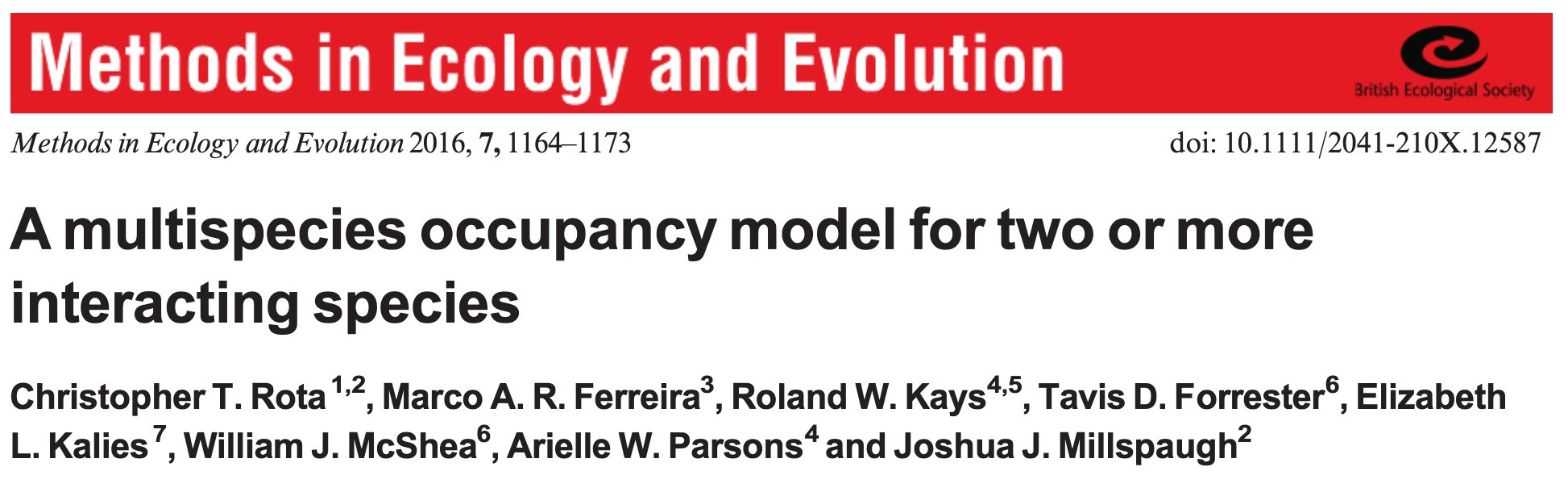 Simulations from the Rota's multispecies occupancy model | Olivier Gimenez